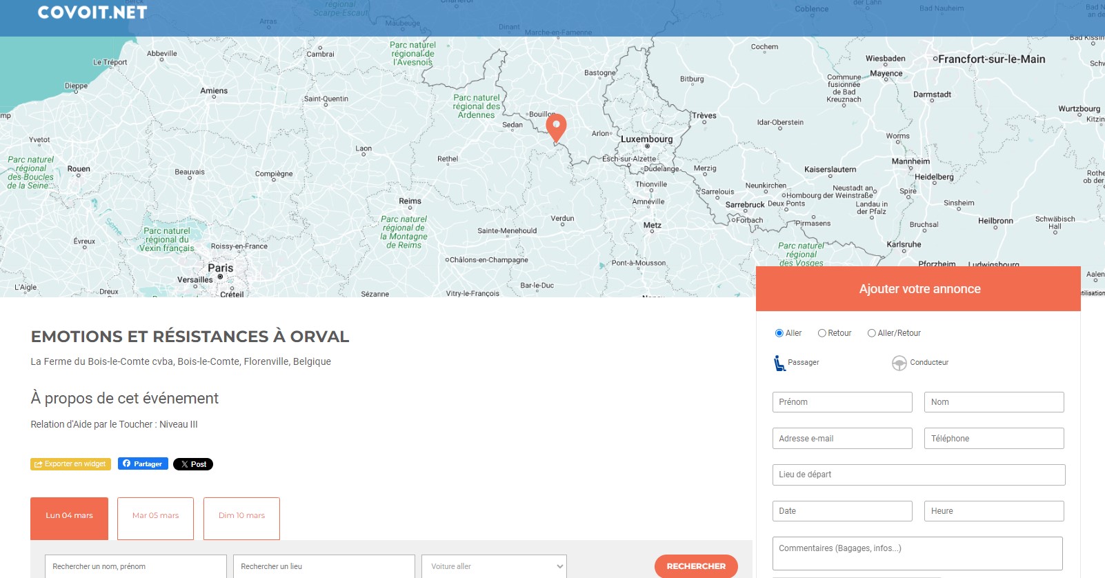 9 sites web de covoiturage évènementiel - Bureau des Congrès